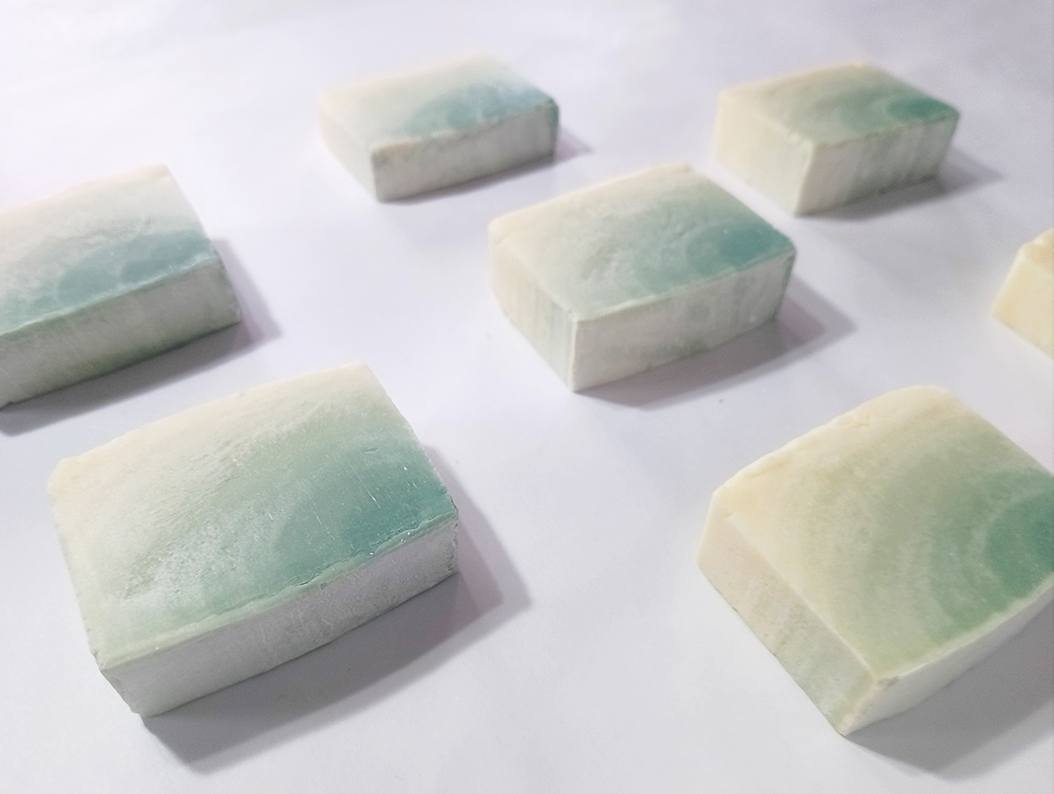 Zelené ombré mydlo | Handymade
